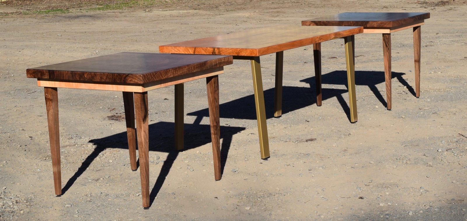 2 Custom Card Tables and 1 Custom Desk