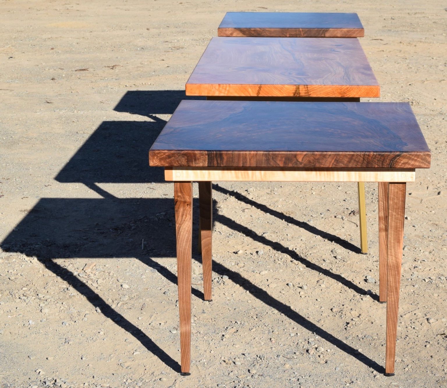 2 Custom Card Tables and 1 Custom Desk