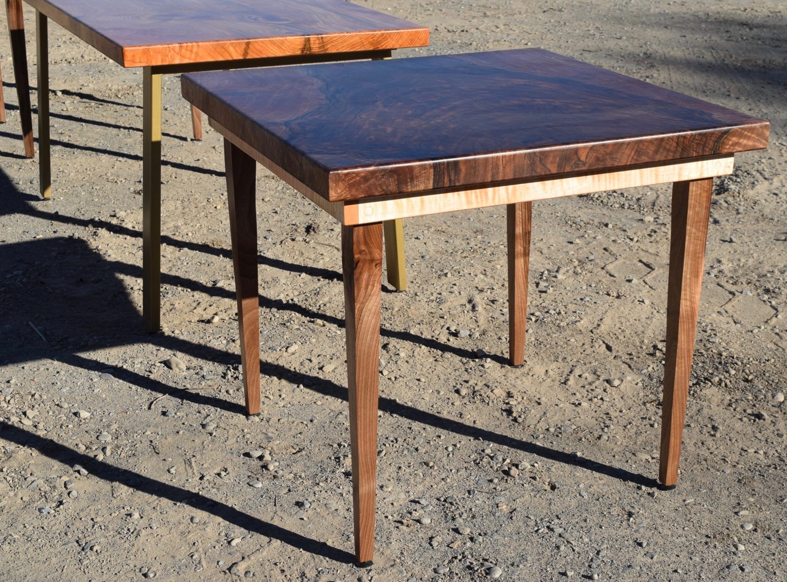 2 Custom Card Tables and 1 Custom Desk