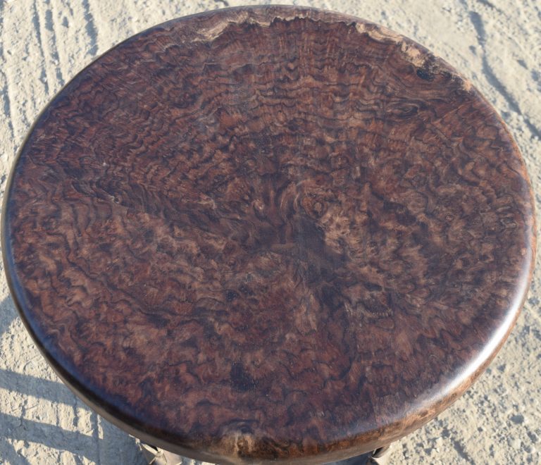 Custom Walnut Burl Round Table Top